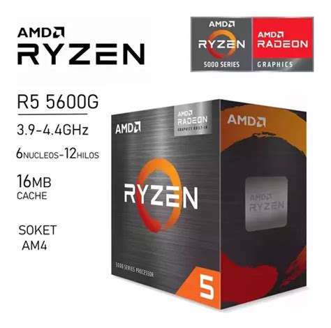 Procesador Amd Ryzen 5 5600g Gráficos Integrados en venta en por sólo U ...