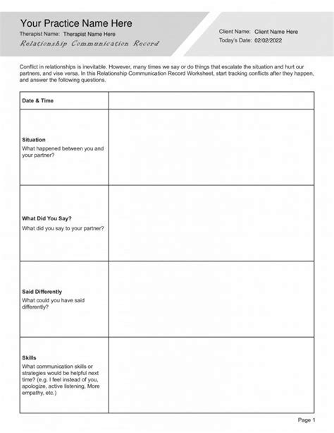 Couples Therapy Worksheet Bundle Pdf Couples Therapy Worksheets