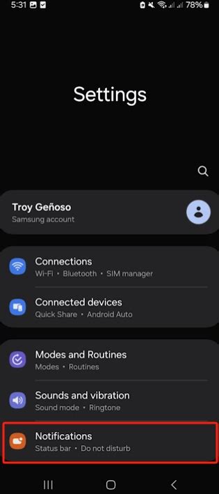 How To Unblock Notifications On Samsung