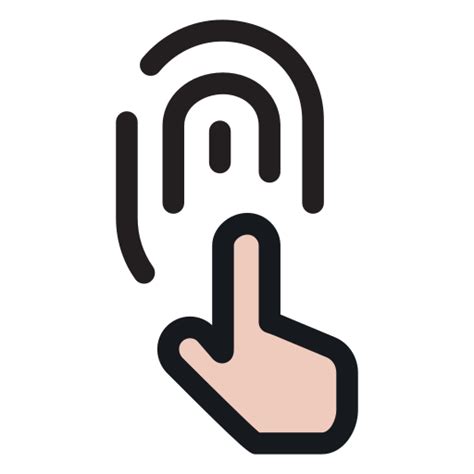 Fingerprint Identification Generic Outline Color Icon
