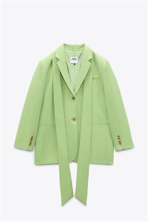 Nuevo En Tienda Blazer Belted Blazer Cut Blazer