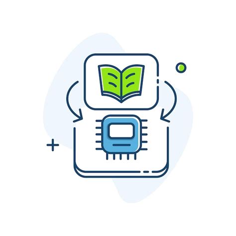 premium vector machine learning ai and data analysis vector