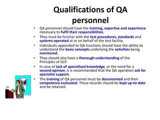 Qa And Glp PPTX