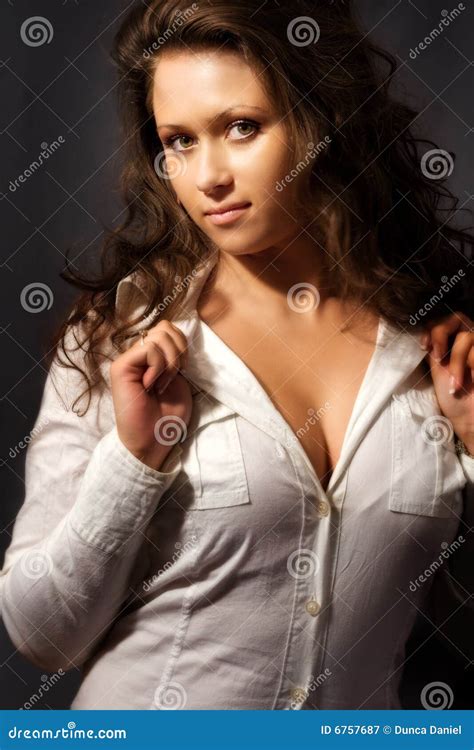Cute Busty Lady In Back And Yellow Bikini Royalty Free Stock Image 59268664