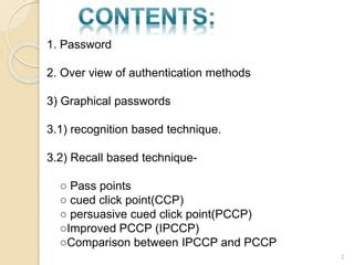 Graphical Password Authentication PPT