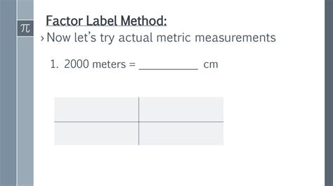 Factor Label Method Ppt Download