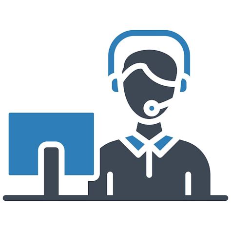 Premium Vector Customer Operator Vector Illustration Style