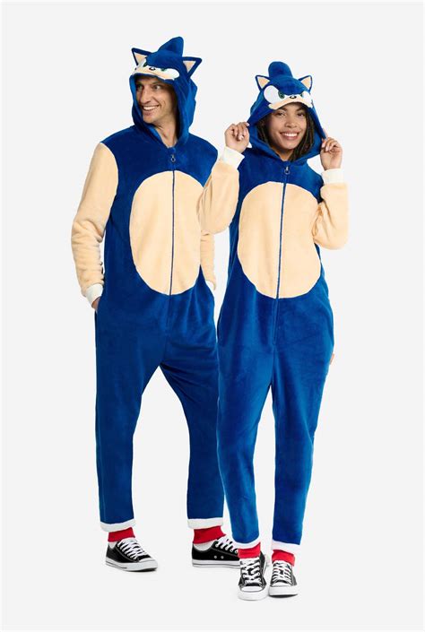 Sonic The Hedgehog Onesie Adult Sonic Onesie Opposuits