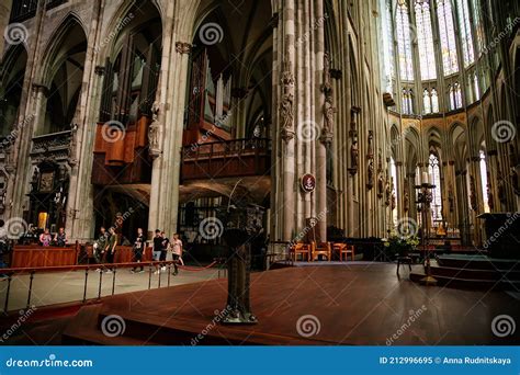 Kolner Dom Cologne Cathedral Interior Stained Glass Windows Roman
