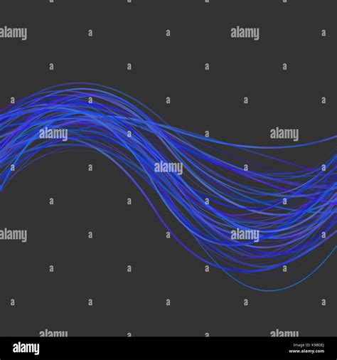 Dynamic Abstract Wave Stripe Background Illustration From Blue Colored