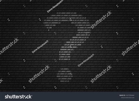 Silhouette Question Mark Over Binary Code Stock Vector Royalty Free Shutterstock