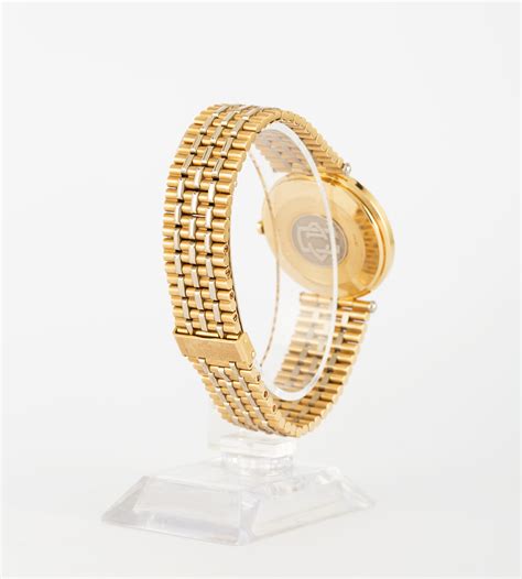 Ceas Original Van Cleef And Arpels Din Aur Alb Si Galben De 18k Cu