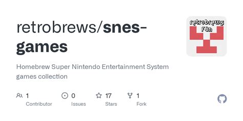 GitHub Retrobrews Snes Games Homebrew Super Nintendo Entertainment System Games Collection