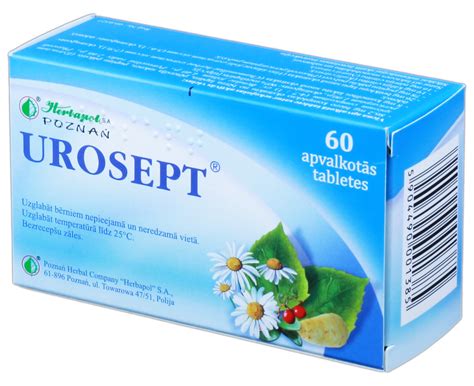 Urosept Pills 60 Pcs Mēness Aptieka