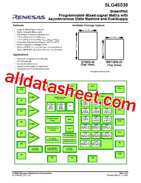 SLG VTR Datasheet PDF Renesas Technology Corp SLG VTR Datasheet PDF Renesas Technology Corp