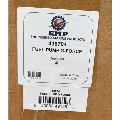 Marine Power Efi G Force Fuel Pump Kit With Filter And Canister 438704