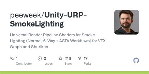 GitHub Peeweek Unity URP SmokeLighting Universal Render Pipeline Shaders For Smoke Lighting