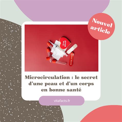 Microcirculation Le Secret Dune Peau Et Dun Corps En Bonne Santé