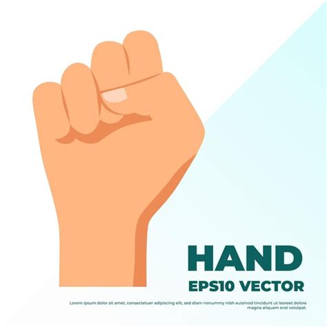 인간의 손 제스처 프리미엄 벡터