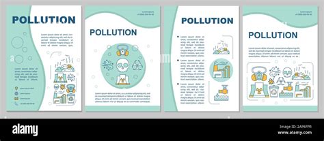 Pollution Brochure Template Flyer Booklet Leaflet Print Cover