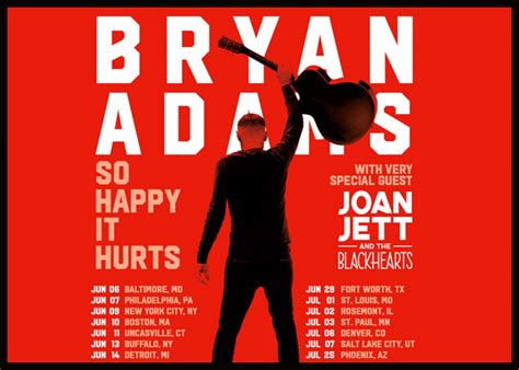 Bryan Adams Announces 2023 Tour With Joan Jett And The Blackhearts