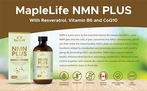 Nmn Plus 450 Ml Maplelife Nutrition