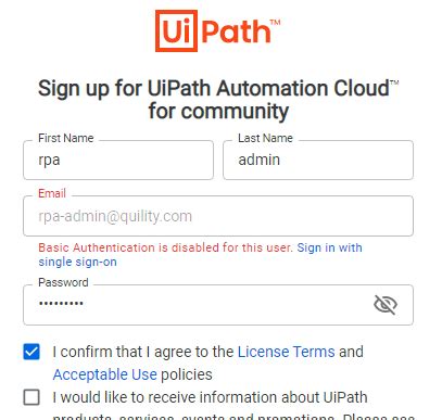 Basic Authentication Disabled In Uipath Cloud Orchestrator