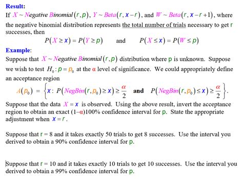 Result If X Negative Binomial R P Y Beta R Chegg Com
