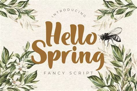 Hello Spring Font Design Shack