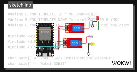 Iot Led Blynk Copy Wokwi Esp32 Stm32 Arduino Simulator