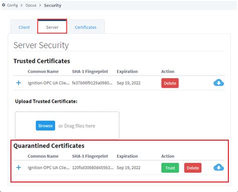 Opc Ua Security Ignition User Manual