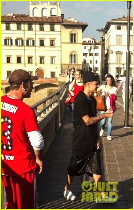 Justin Bieber Continues His World Adventure With Dad Jeremy Photo