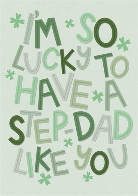 Heartfelt Fathers Day Card For Step Dad Lucky To Have A Step Dad