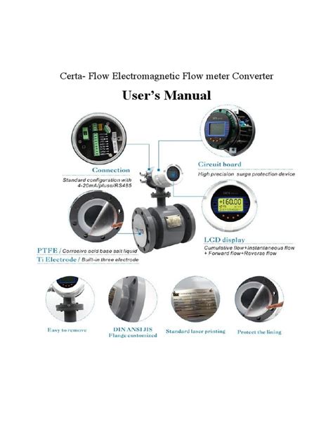 Certa Flow Electromagnetic Flow Meter Converter Manual Pdf Power