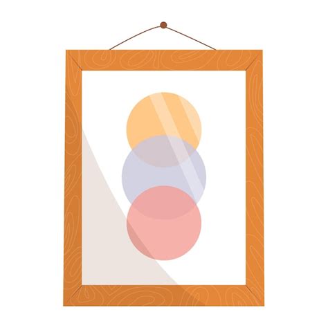 사진 또는 그림을 위한 나무 프레임 프리미엄 벡터