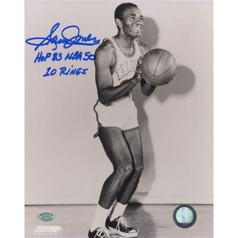 Sam Jones Signed Celtics 8x10 Photo Inscribed Hof 83 Nba 50 And 10