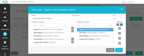 Configure Cuic Report Default View And Thresholds Cisco