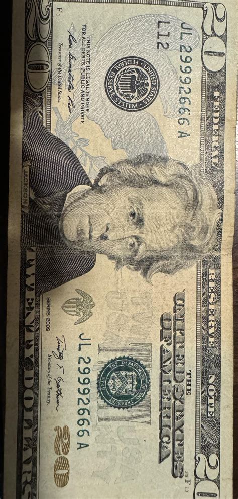 Neat Serial Number On This 20 From The Bar R Currency