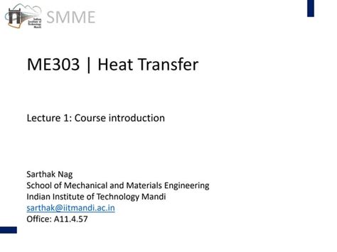 L01pptx Heat Transfer Lecture 1 In Ppt Form Ppt