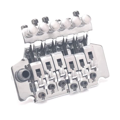 Swhmc Silver Guitar Double Locking Tremolo Bridge With Bar For Double