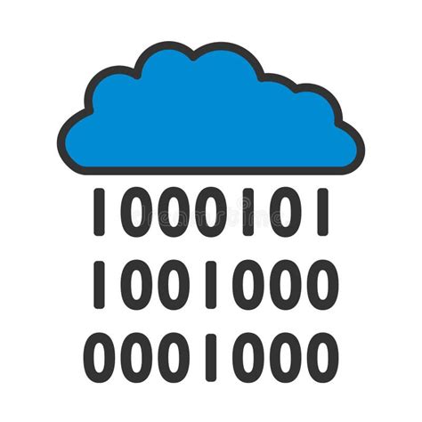 Cloud Data Stream Icon Stock Vector Illustration Of Computer 254629353