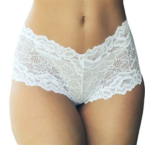 Kit 10 Calcinhas De Renda Caleçon Shortinho Sexy Confortável Com Forro
