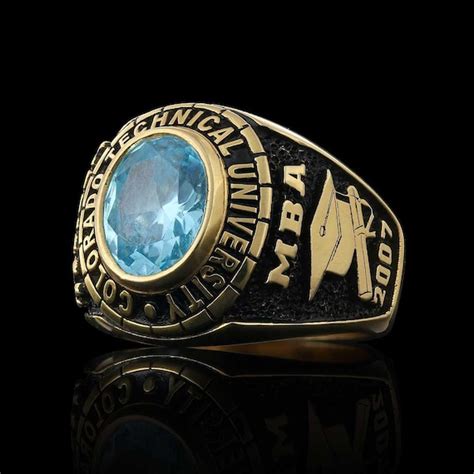 Custom College Ring Personalized Class Ring Custom Etsy