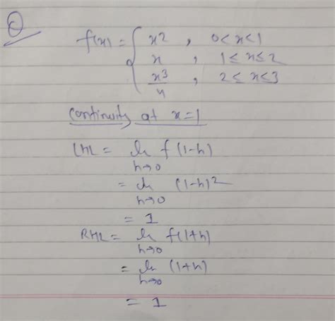 Continuity And Differentiability