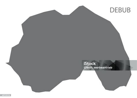 Debub Eritrea Map Grey Illustration Silhouette Stock Illustration Download Image Now