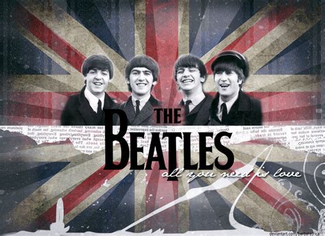 The Beatles Logo Wallpaper