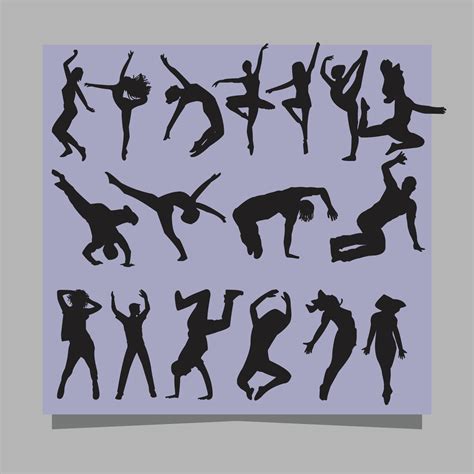 Vector Illustration Of Dance Icons Drawn On Paper Very Suitable For