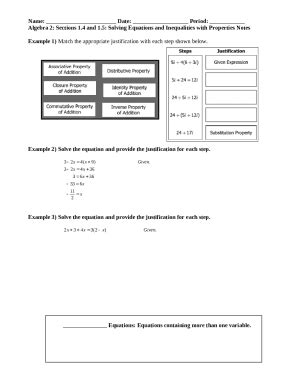 Algebra II Unit Answers PHS Flashcards Washingtonlee Apsva Doc