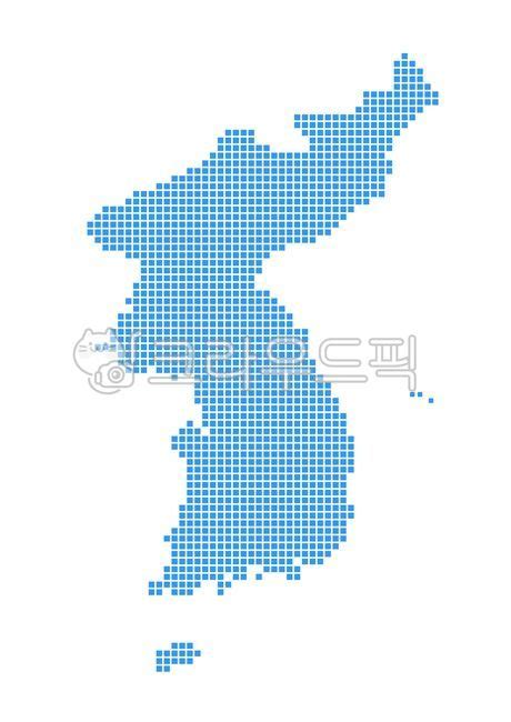 한반도 한국 지도 도트 도트아트 사진 이미지 일러스트 캘리그라피 Dbgraphic작가