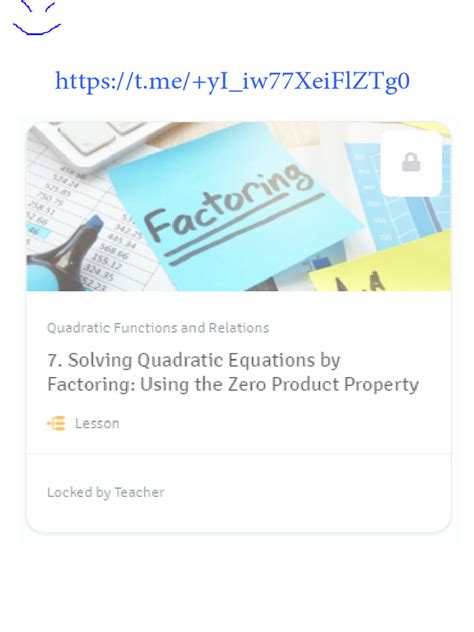 Math102 Solving Quadratic Equations By Factoring Using The Zero Pdf